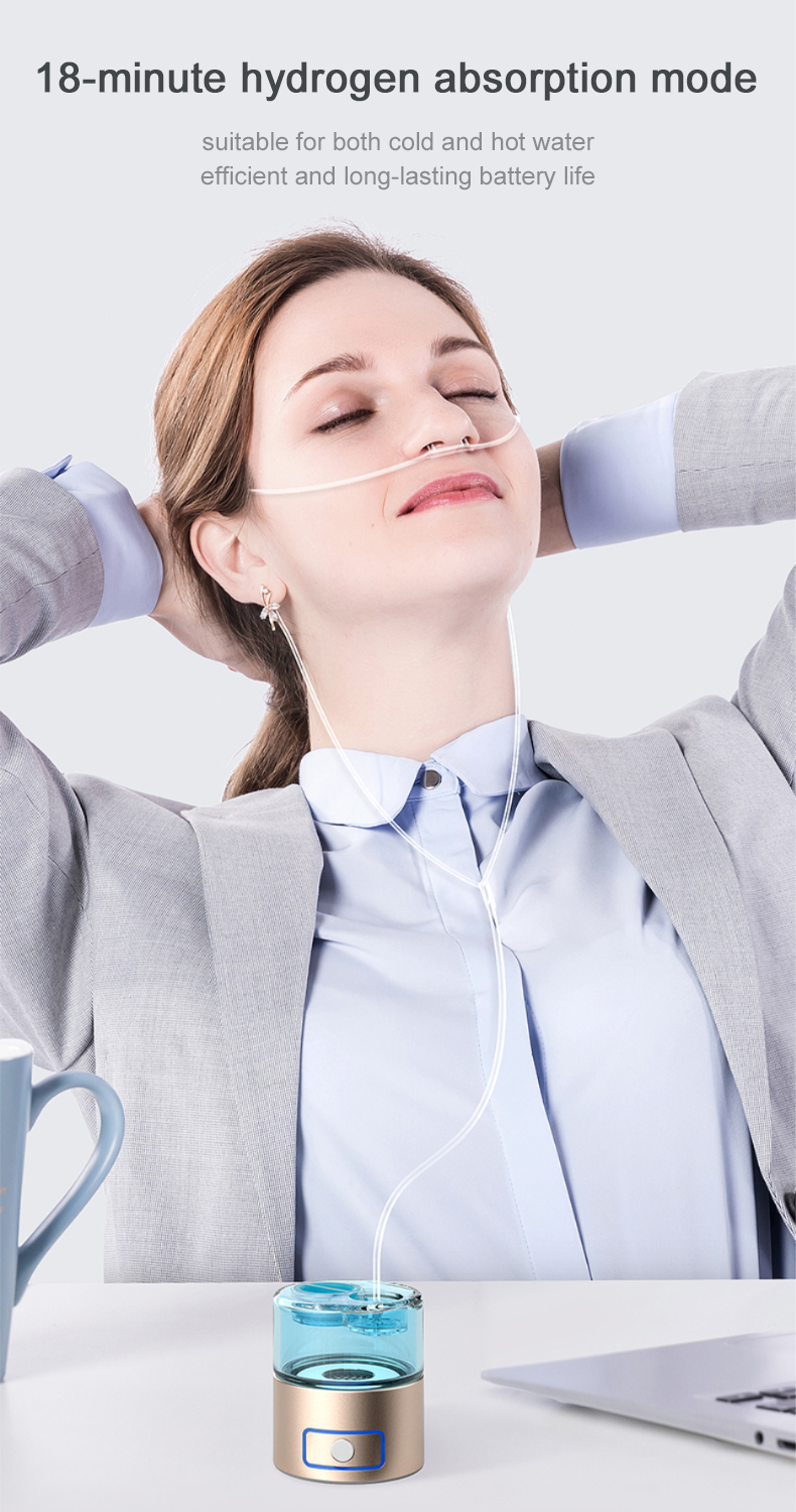 2000-9000PPB Portable Hydrogen Inhaler Hho Hydrogen Hydrogen Water ...